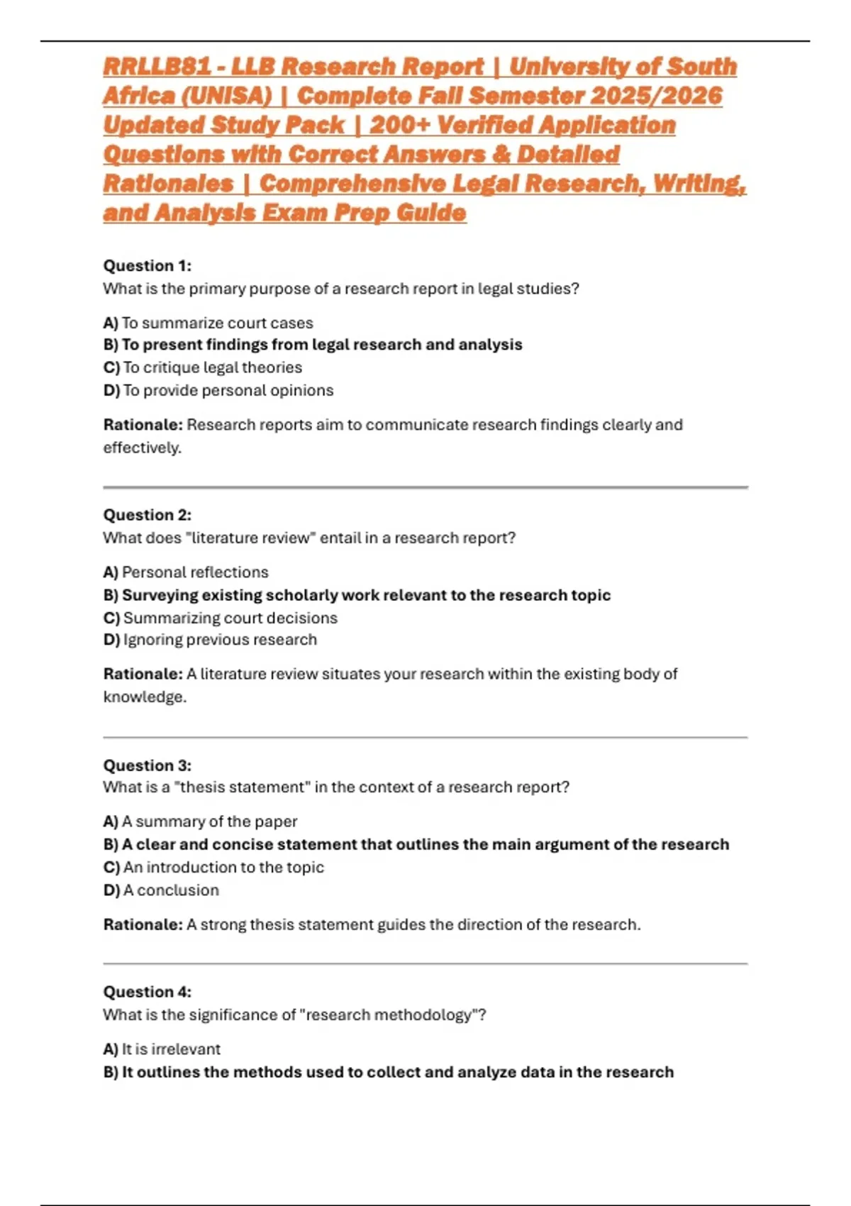 RRLLB81 - LLB Research Report | University of South Africa (UNISA ...