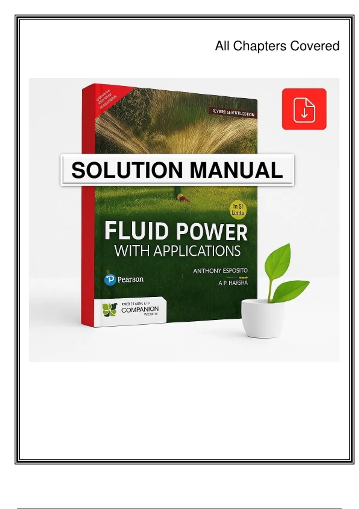 Solution Manual for Fluid Power with Applications (In SI Units ...