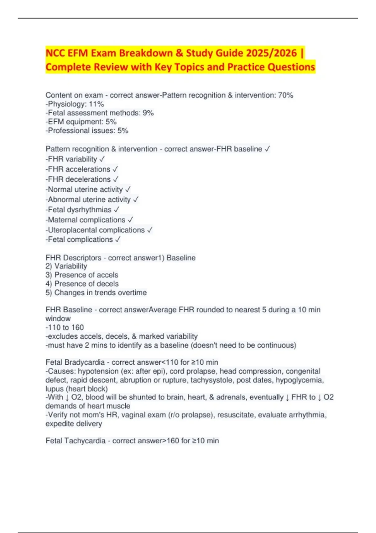 NCC EFM Exam Breakdown & Study Guide 2025/2026 | Complete Review with ...