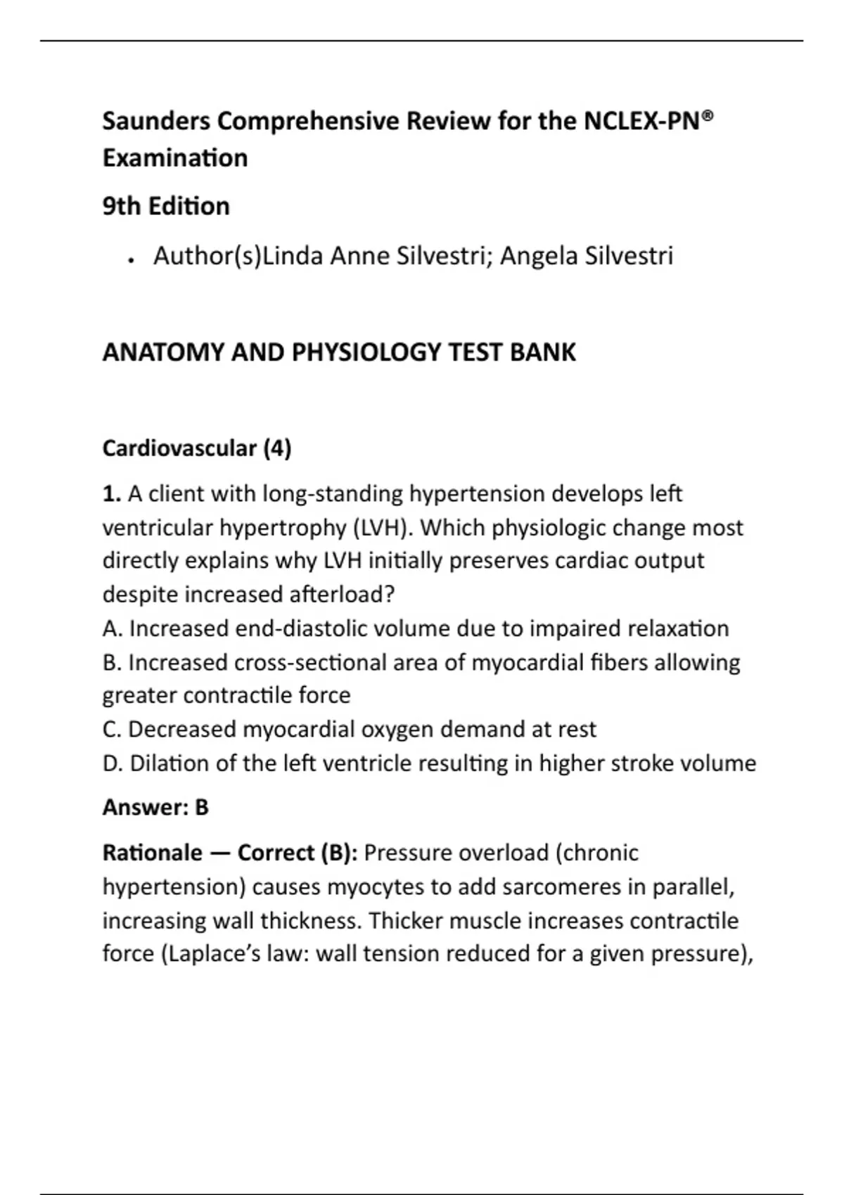 Master the NCLEX-RN 2025 with this Saunders-aligned A&P test bank. 200 ...