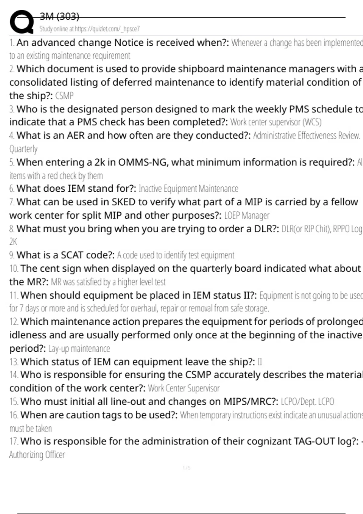 3M (303) Exam Questions and Answers 100% Pass |Verified & Updated ...