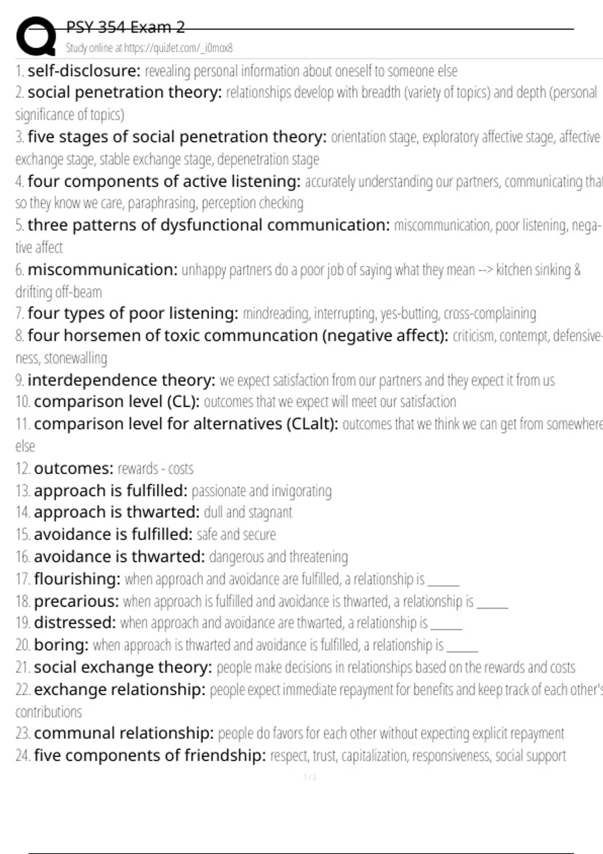 PSY 354 Exam 2 Exam Questions and Answers 100% Pass |Verified & Updated|ACTUAL 2025/2026 Cheat ...