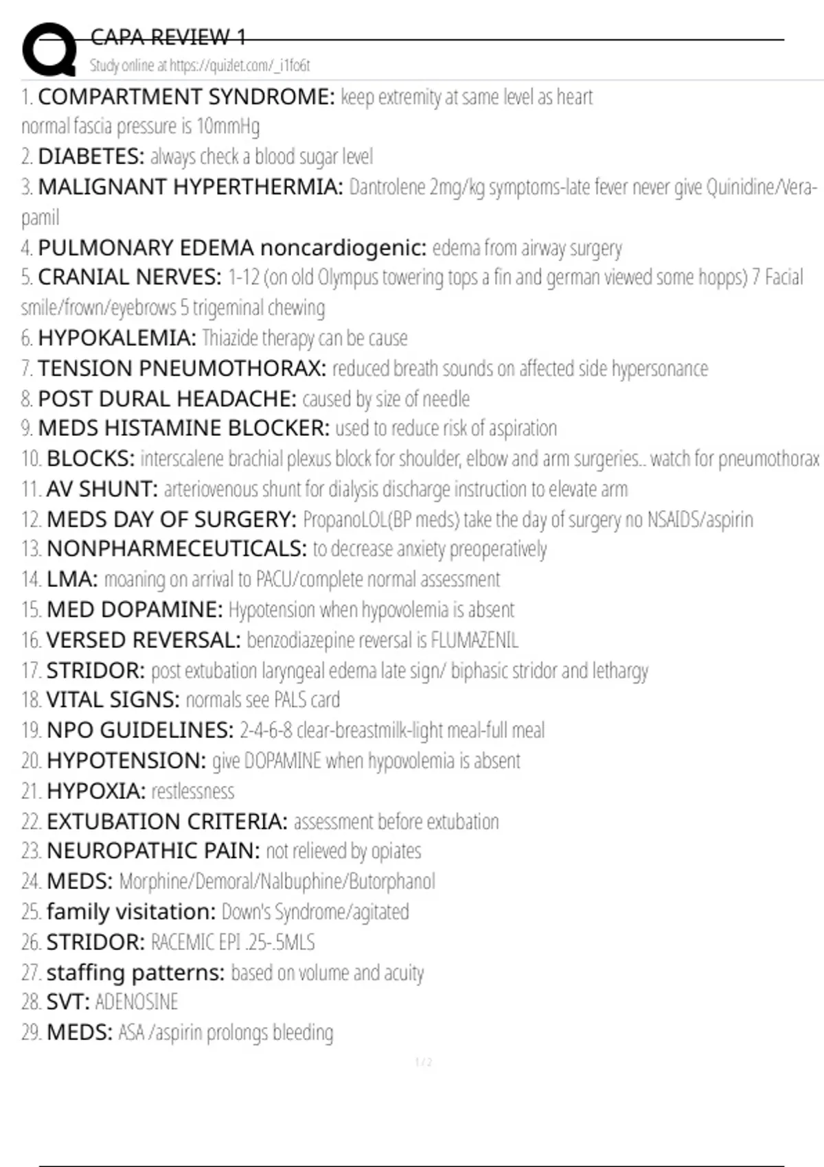 CAPA REVIEW 1 Exam Questions and Answers 100% Pass |Verified & Updated|ACTUAL 2025/2026 Cheat ...