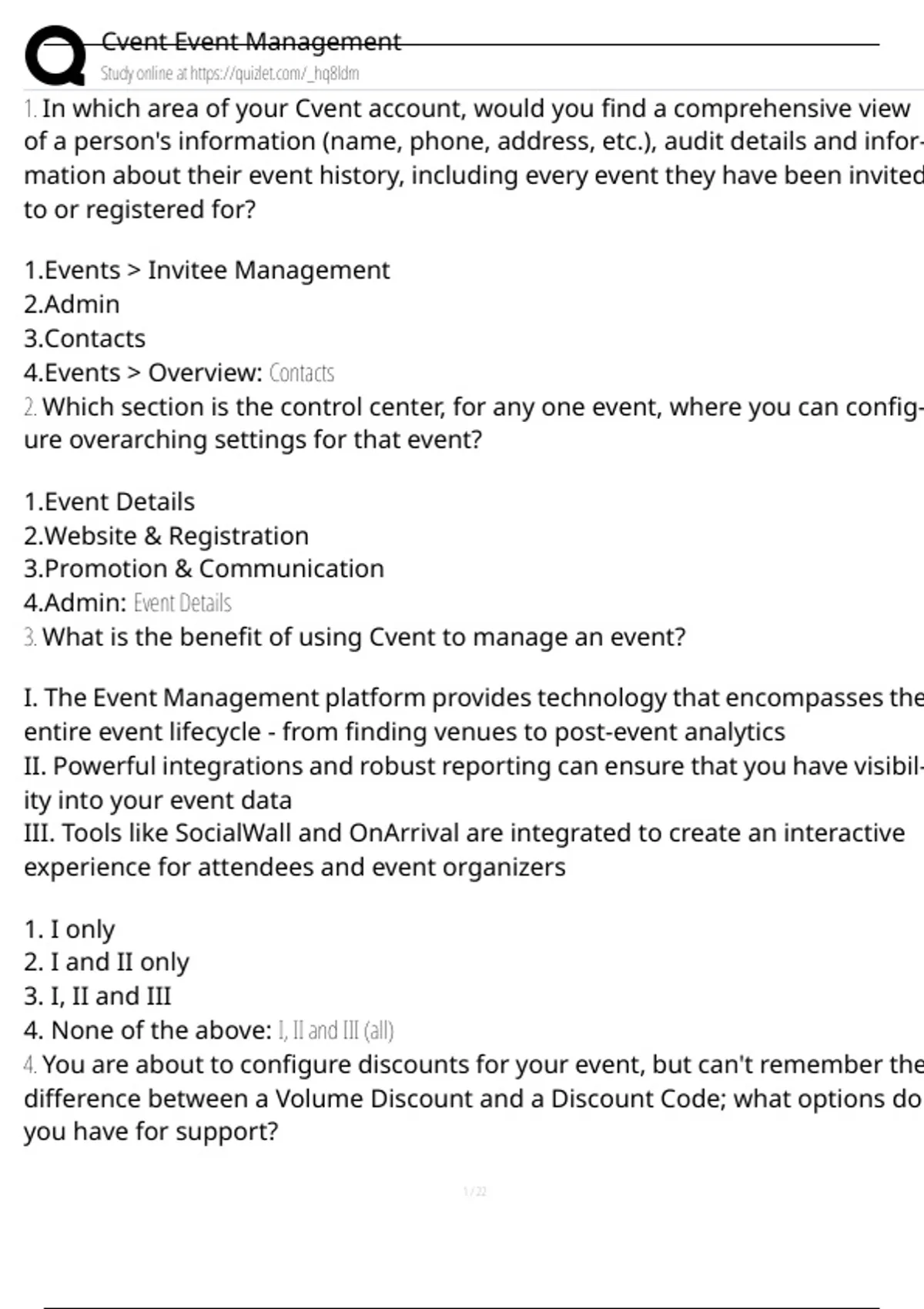 Cvent Event Management Exam Questions and Answers 100% Pass |Verified & Updated|ACTUAL 2025/2026 ...
