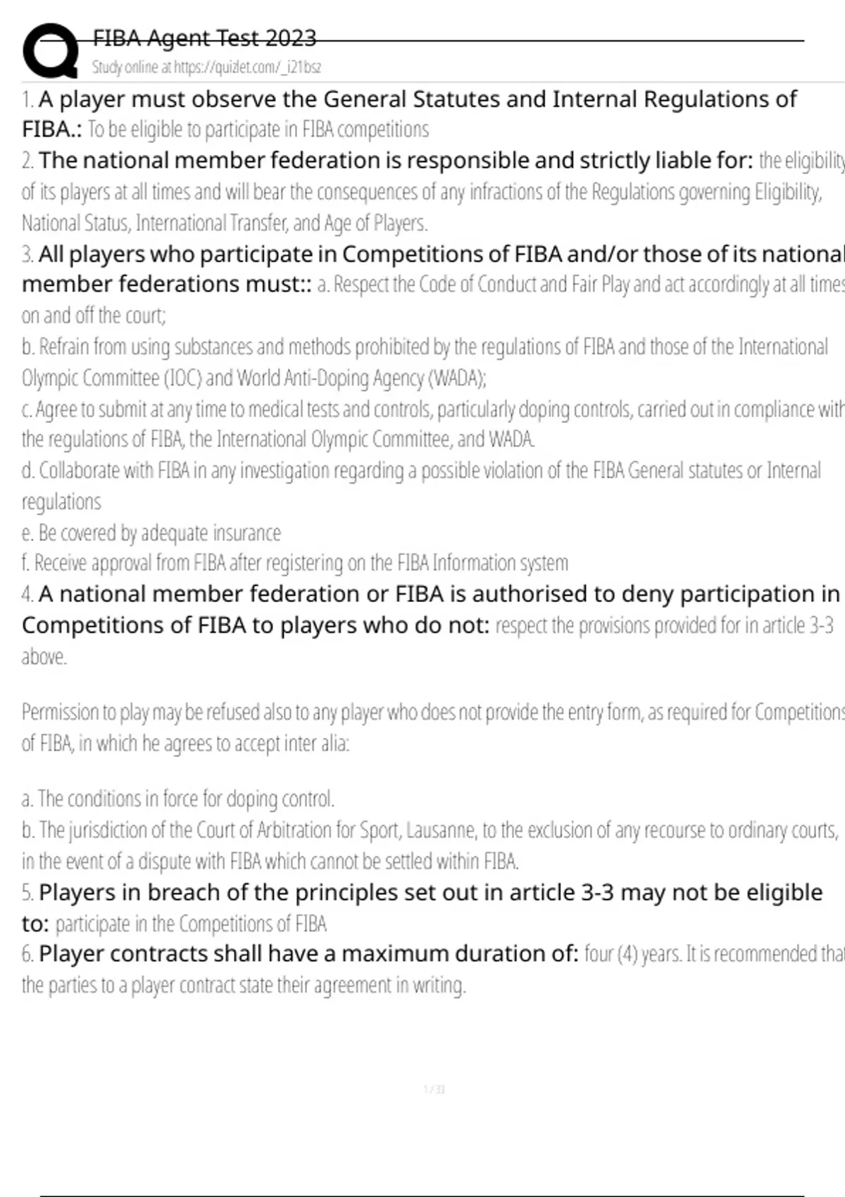 FIBA Agent Test 2025 Exam Questions and Answers 100% Pass |Verified ...
