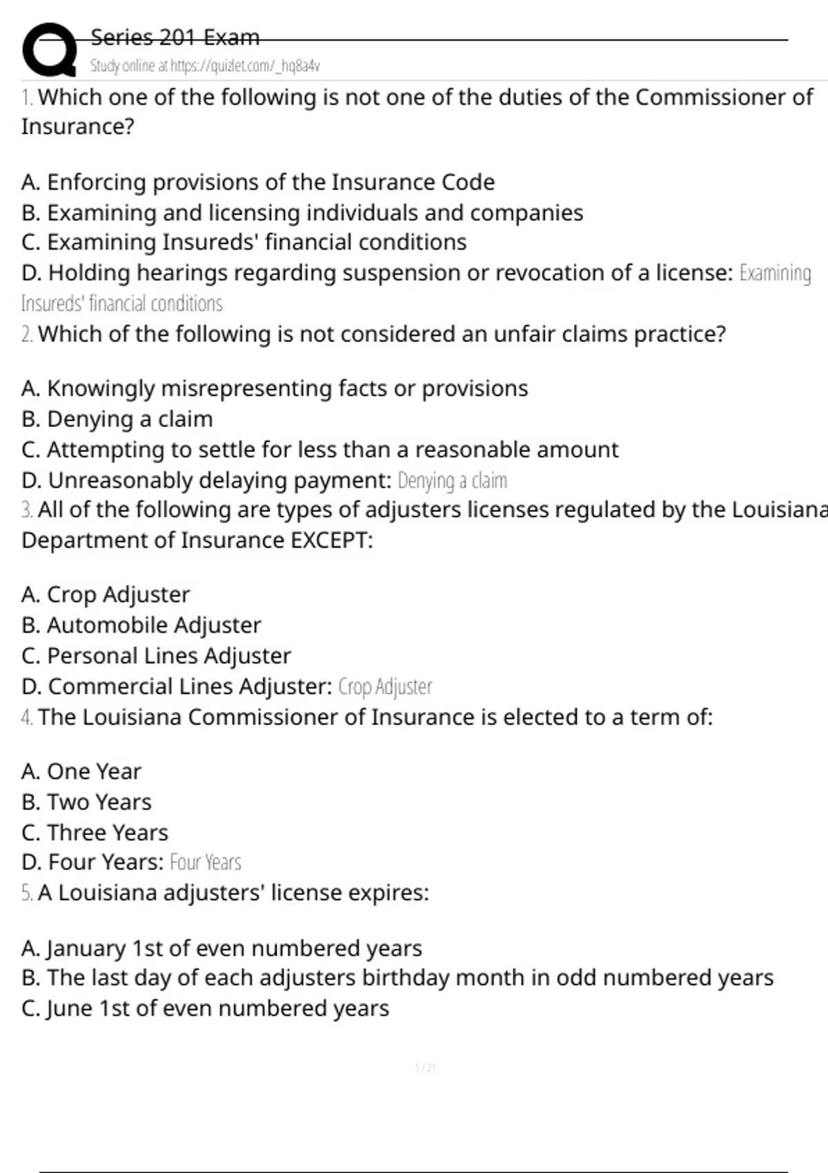 Series 201 Exam Exam Questions and Answers 100% Pass |Verified ...