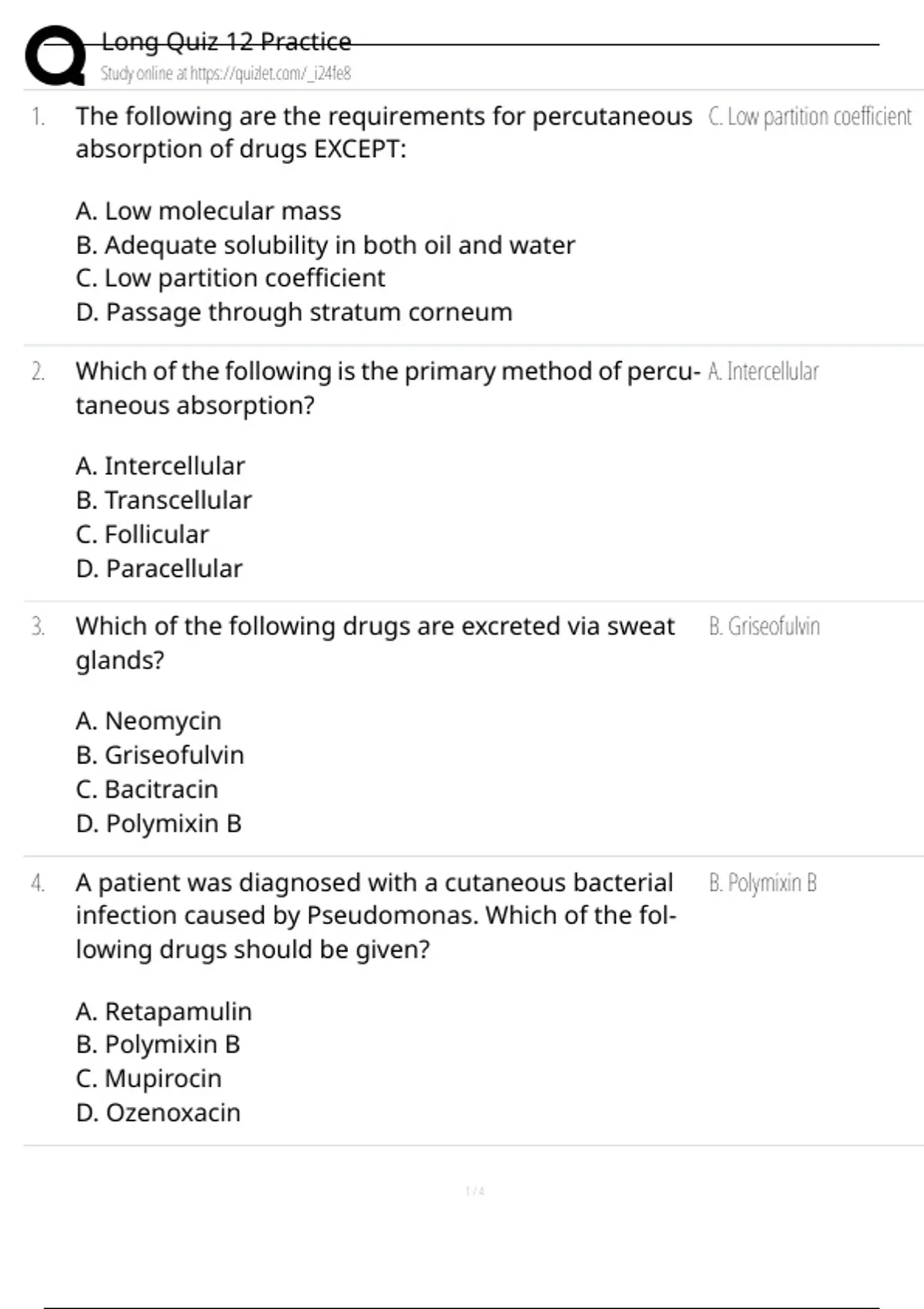 Long Quiz 12 Practice Exam Questions and Answers 100% Pass |Verified & Updated|ACTUAL 2025/2026 ...