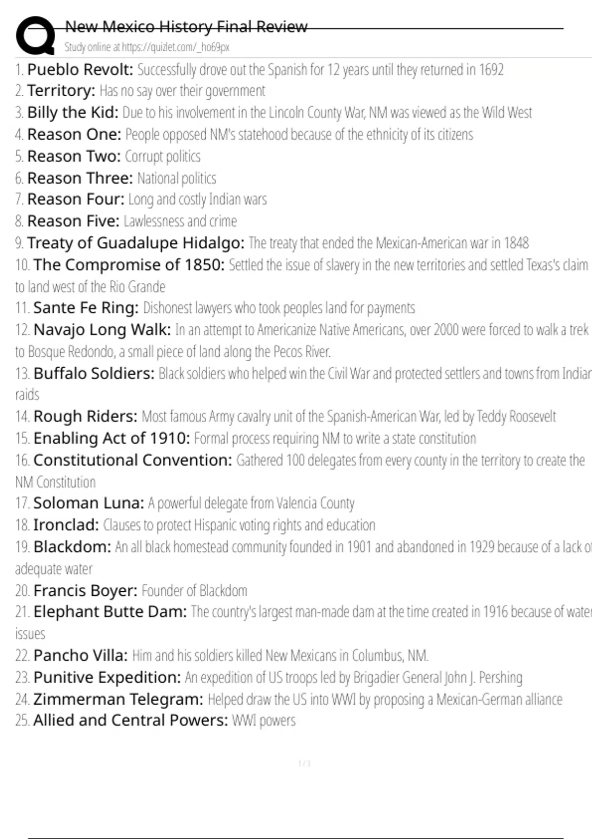 New Mexico History Final Review Exam Questions and Answers 100% Pass ...