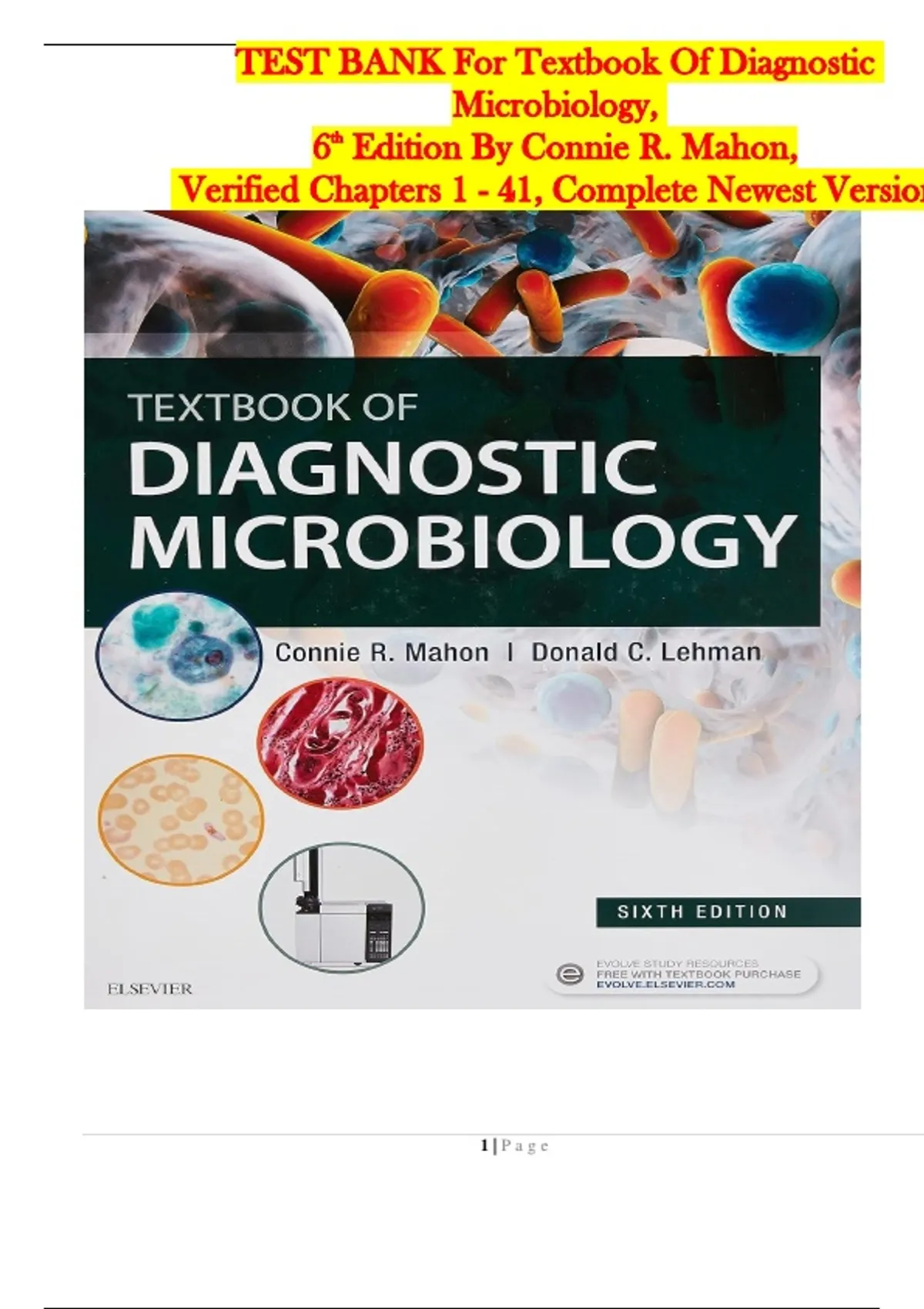 Comprehensive Test Bank for Textbook of Diagnostic Microbiology 6th ...