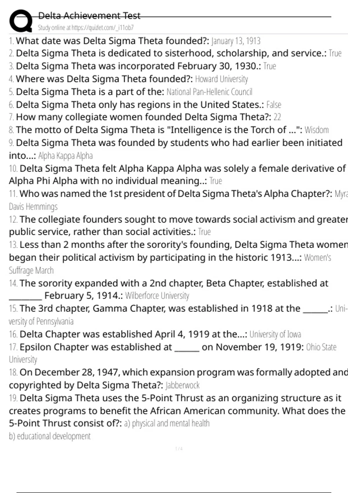 Delta Achievement Test Exam Questions and Answers 100% Pass |Already ...