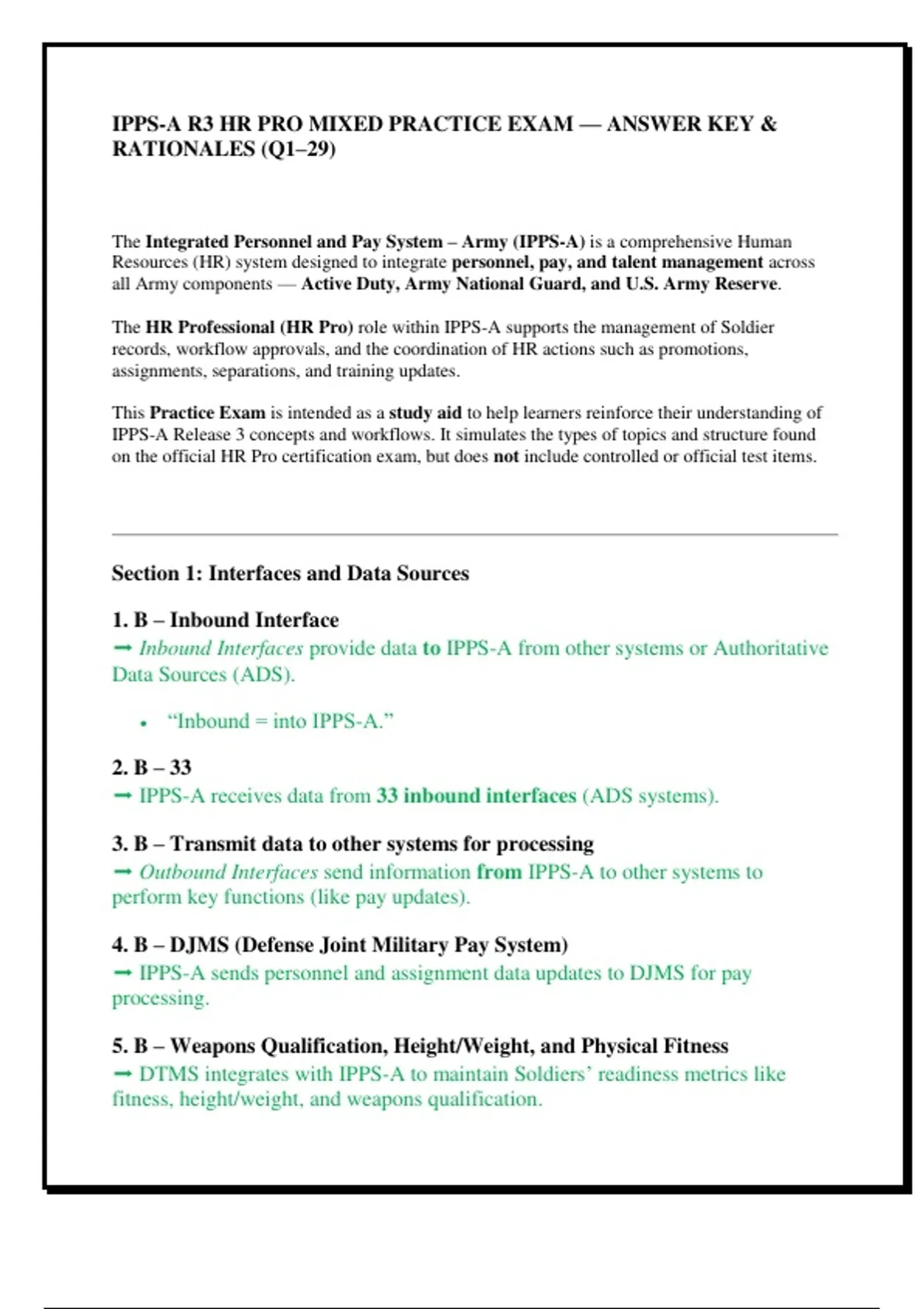 Integrated Personnel and Pay System–Army (IPPS-A) Release 3 — HR ...