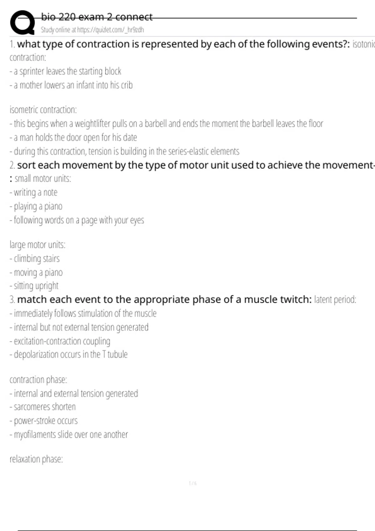 bio 220 exam 2 connect Exam Questions and Answers 100% Pass |Already ...