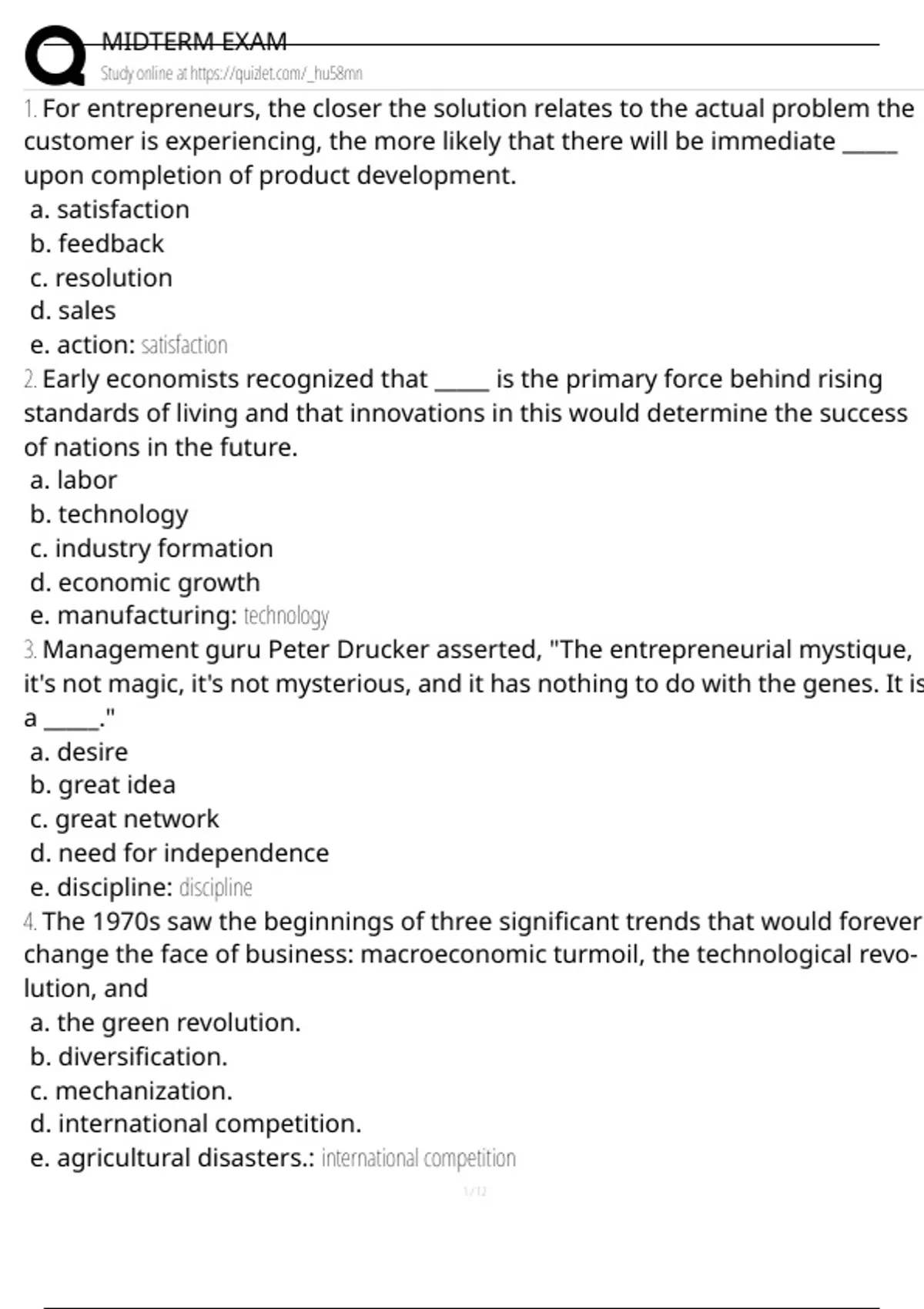 MIDTERM EXAM Exam Questions and Answers 100% Pass |Already Graded A+ ...