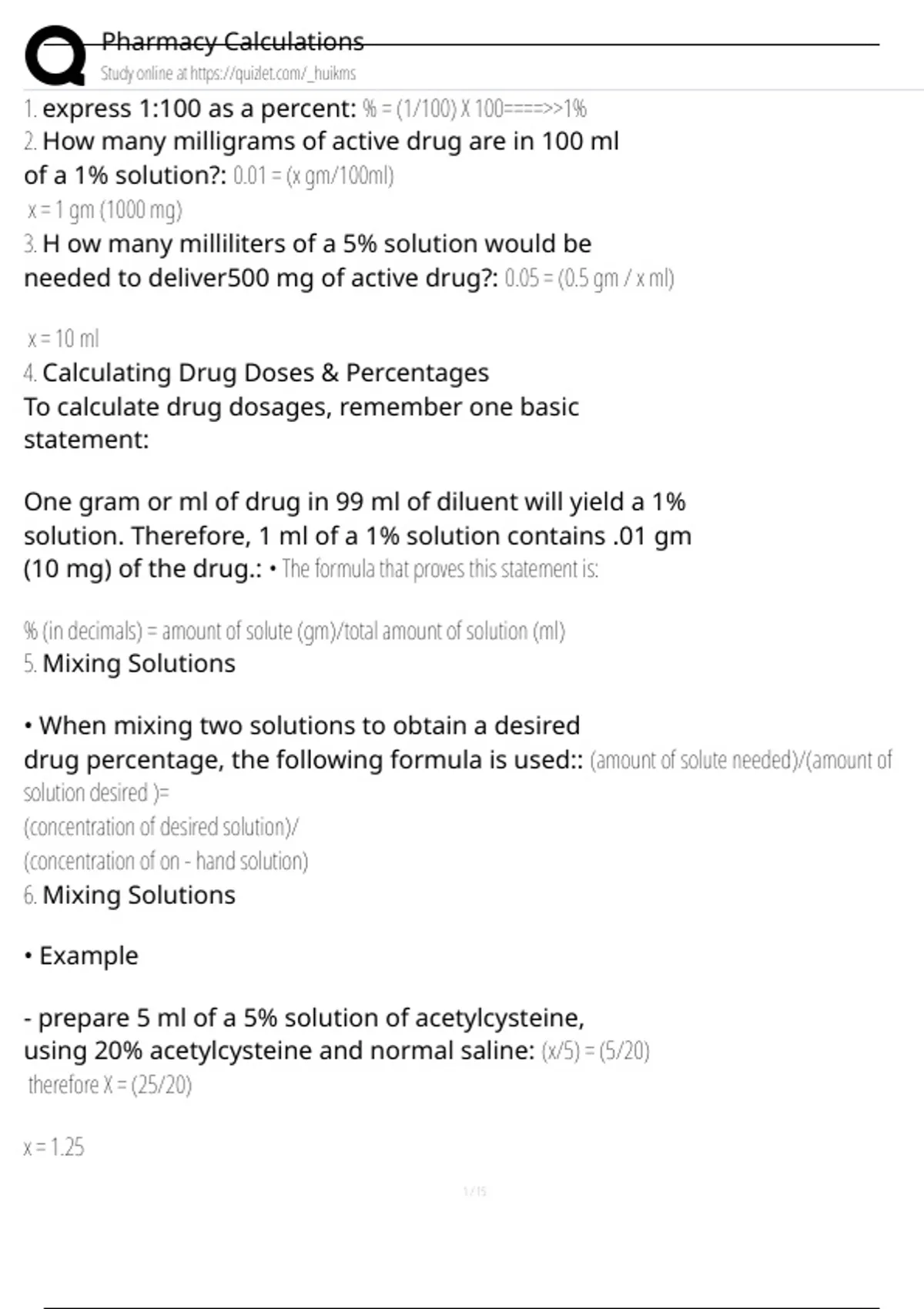 Pharmacy Calculations Exam Questions and Answers 100% Pass |Already ...