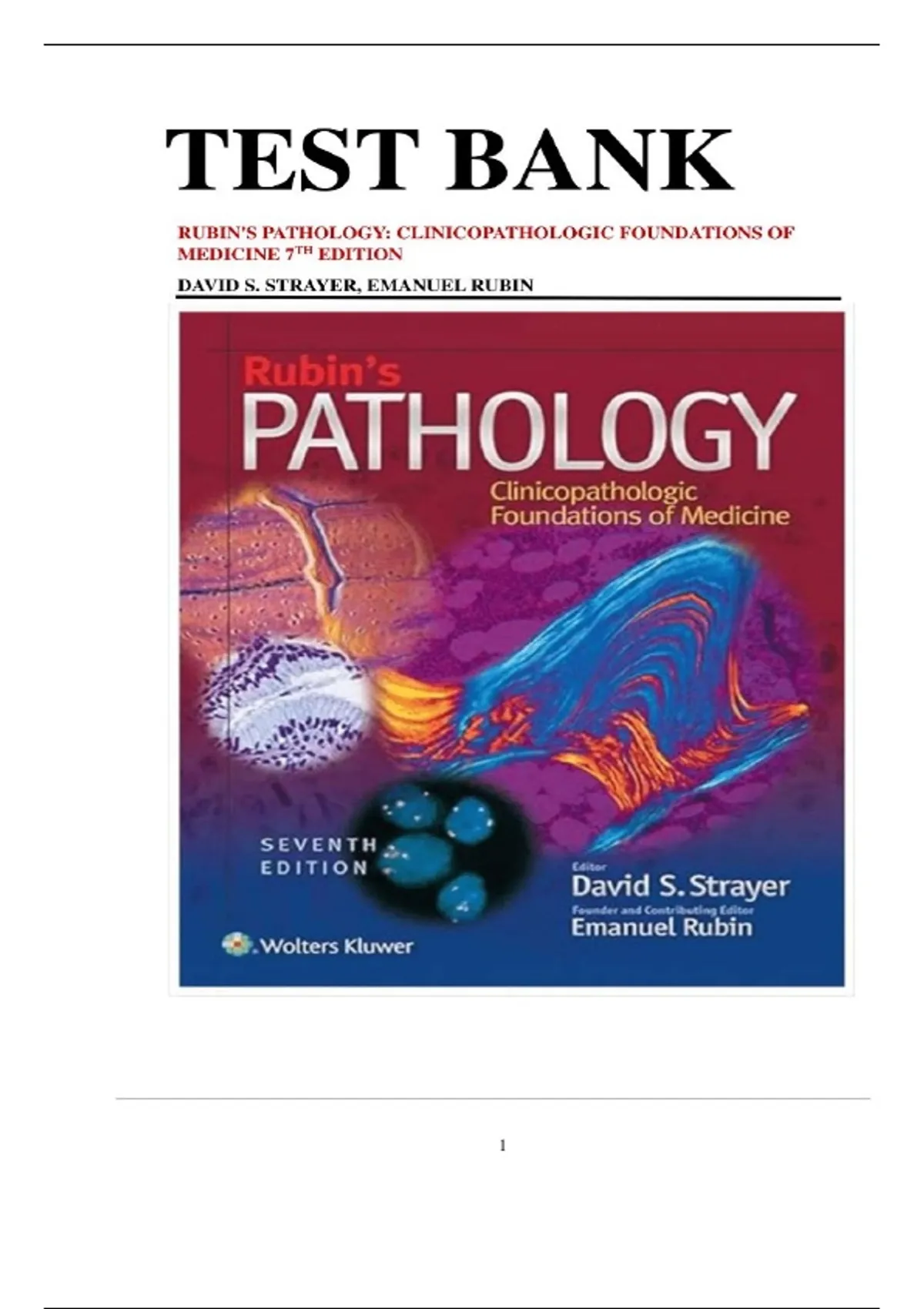 Rubin’s Pathology: Clinicopathologic Foundations of Medicine (7th ...