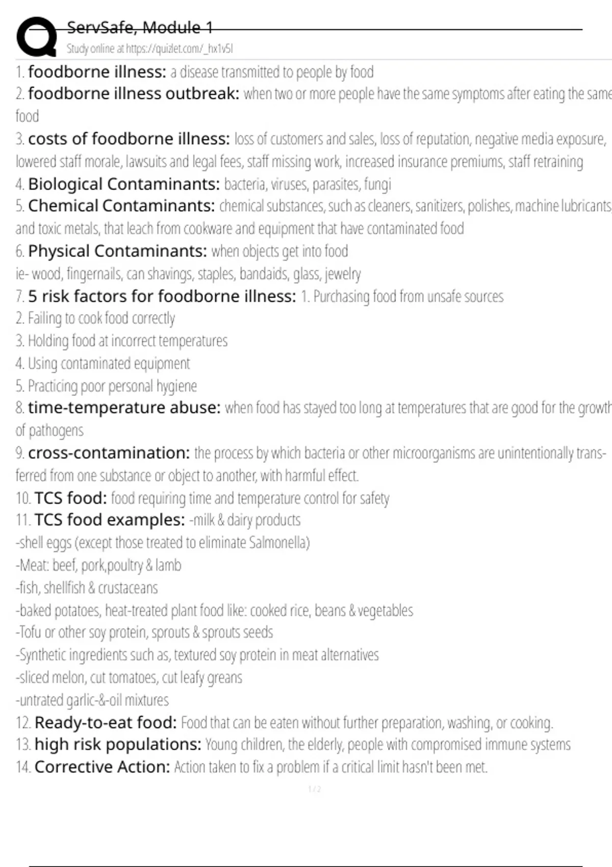 ServSafe, Module 1 Exam Questions and Answers 100% Pass |Already Graded ...