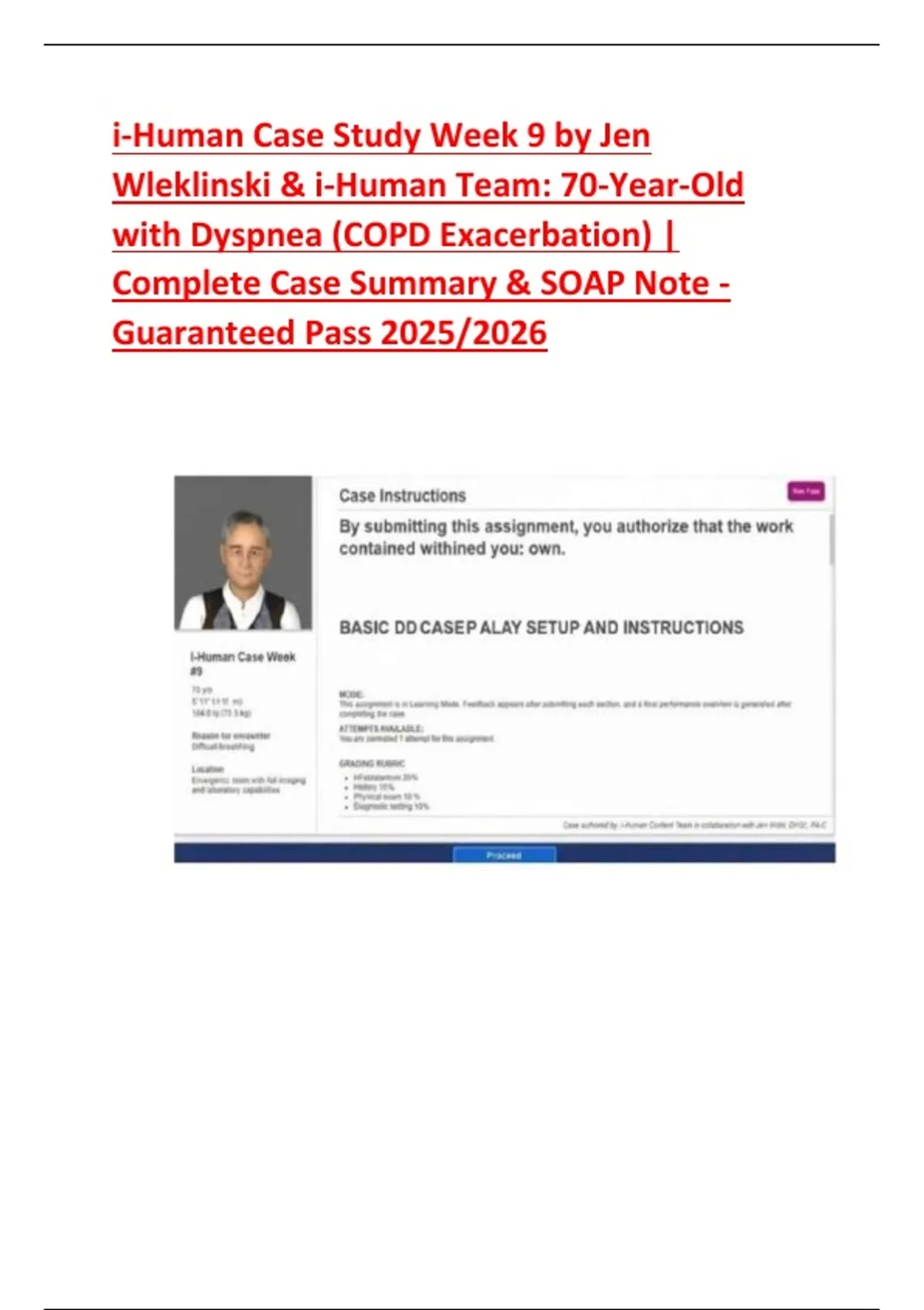 i-Human Case Study Week 9 by Jen Wleklinski & i-Human Team: 70-Year-Old ...