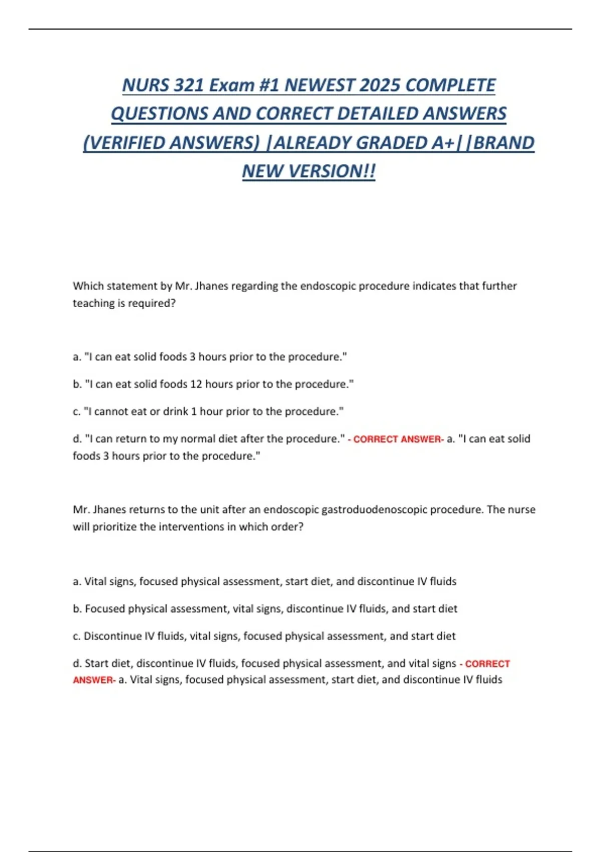 NURS 321 Exam #1 | Medical-Surgical Nursing and Pharmacology ...