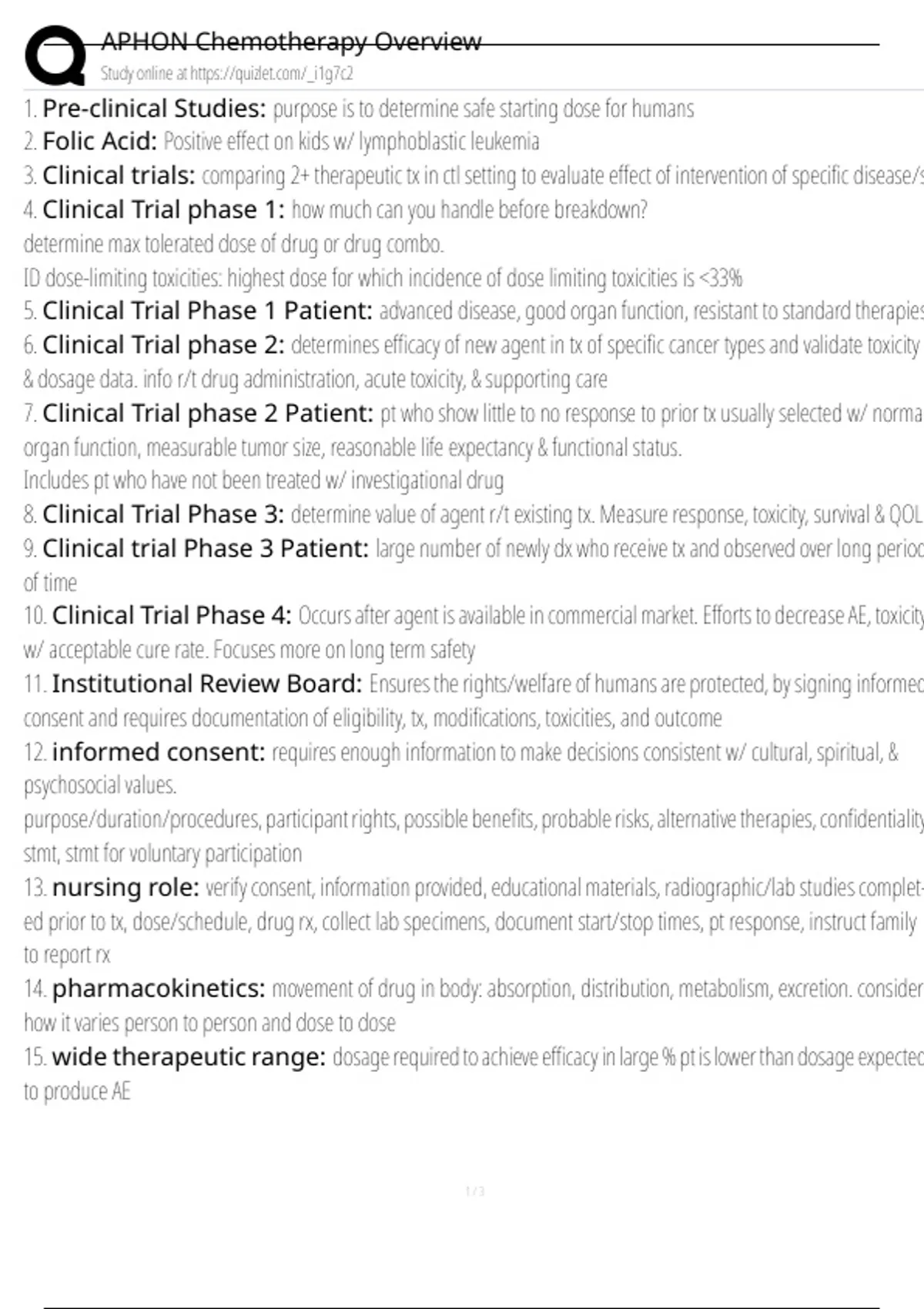 APHON Chemotherapy Overview Exam Questions and Answers 100% Pass ...