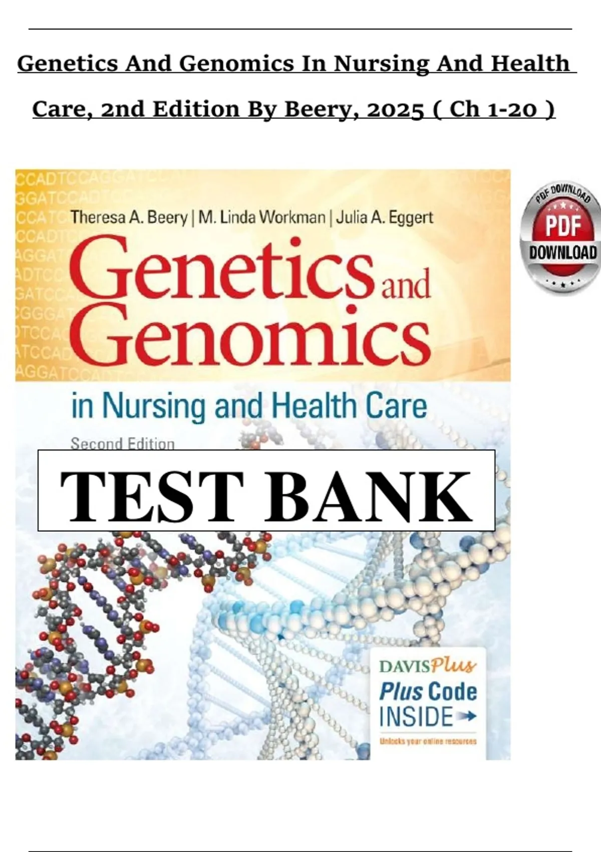 Genetics & Genomics in Nursing and Health Care | 2nd Edition by Beery ...