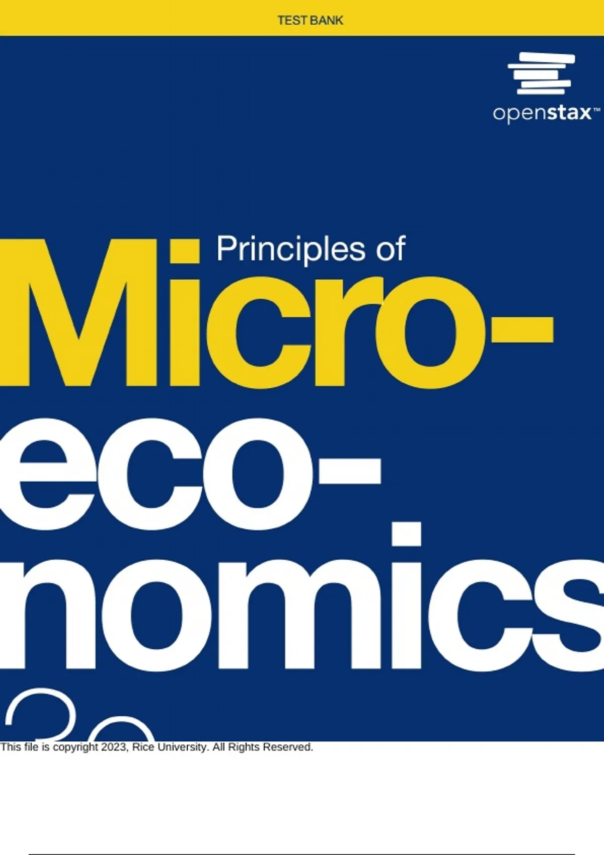 Microeconomics 3rd Edition – [Test Bank, Chapter 1: Introduction ...