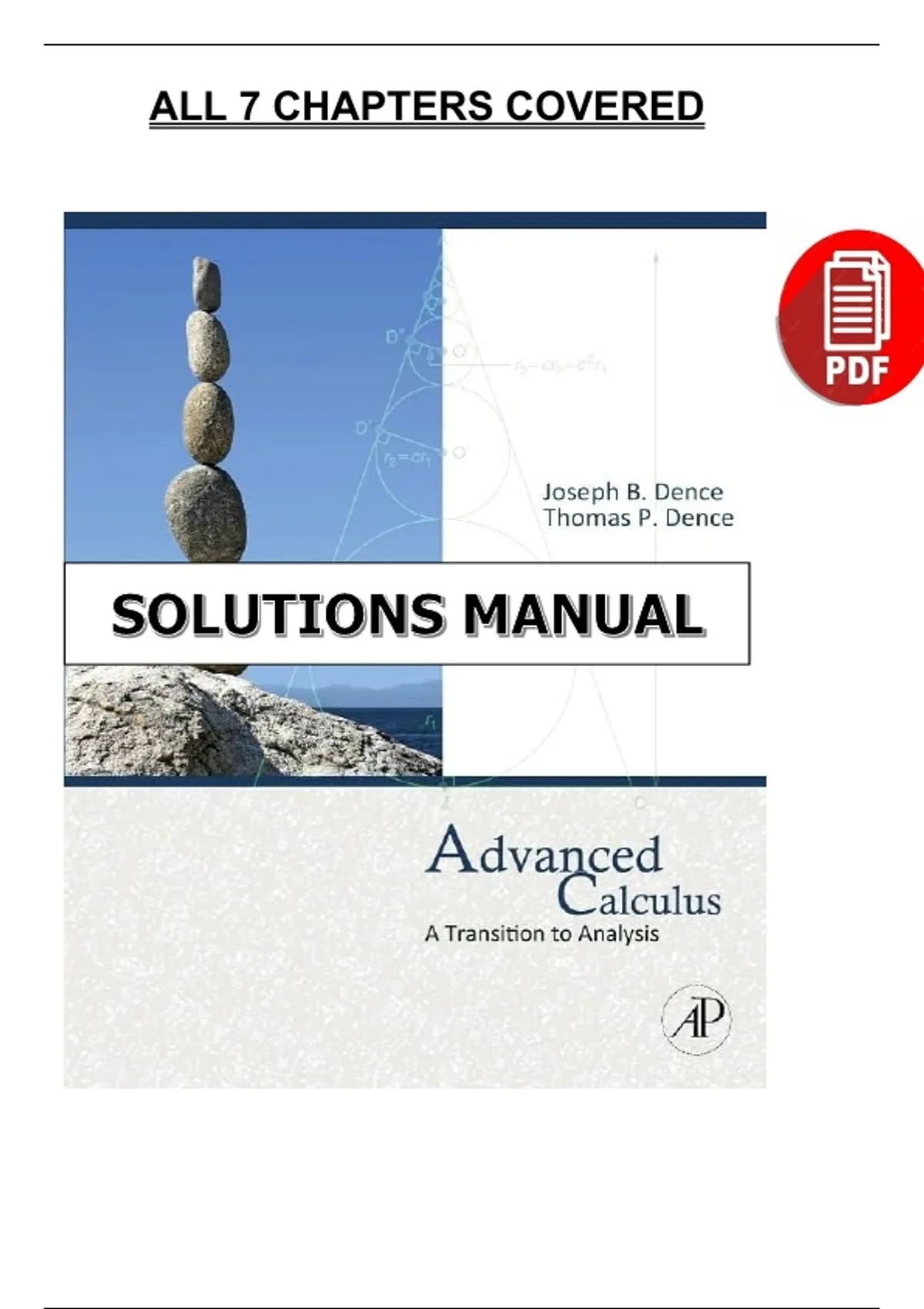 Advanced Calculus: A Transition to Analysis (2010) – Solutions Manual – Dence - Calculus - Stuvia US