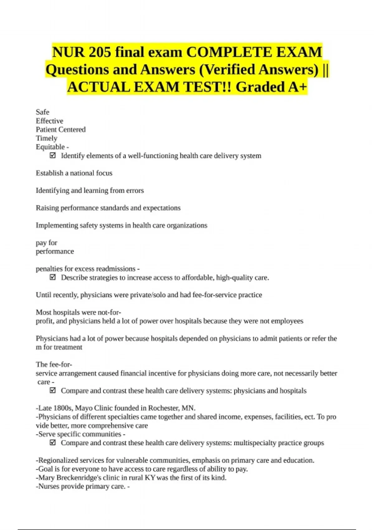FP-C CCP-C diagnostic exam - CCP FPC - Stuvia US