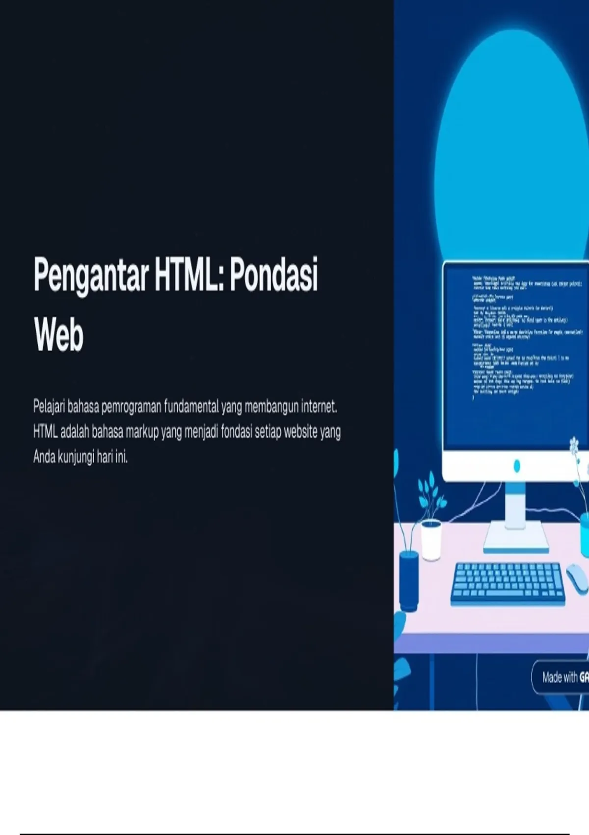 Pengantar HTML: Pondasi Web – Panduan Lengkap Belajar Struktur, Tag ...