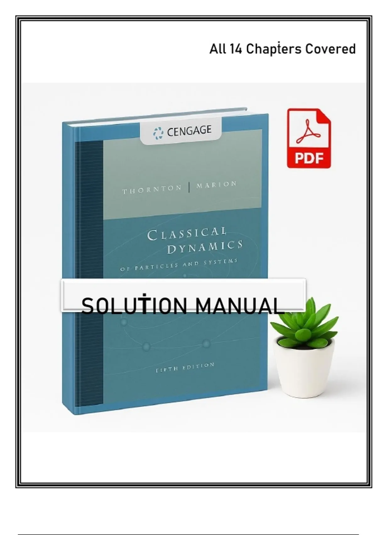 Solution Manual for Classical Dynamics of Particles and Systems, 5th ...