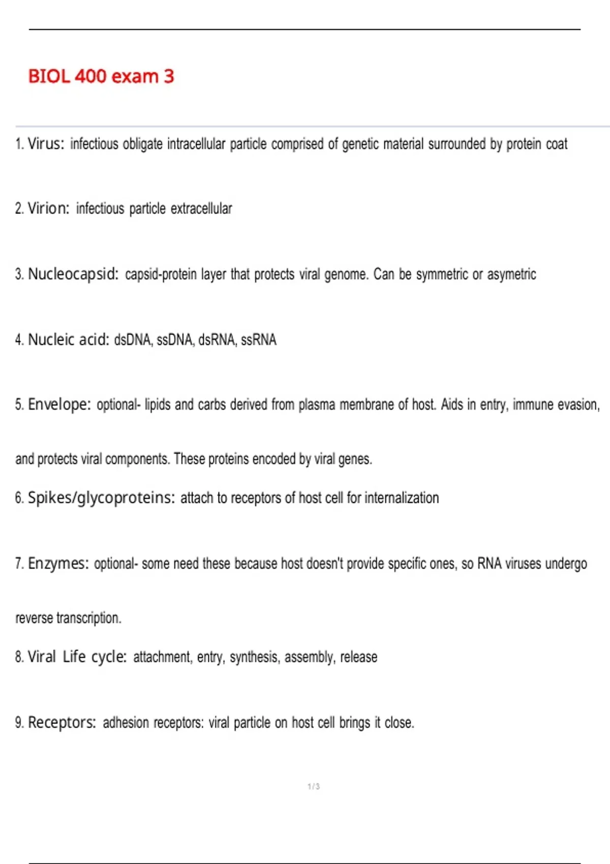 Biol 400 Exam 3 Questions And Answers 100 Score Latest Updated 2026