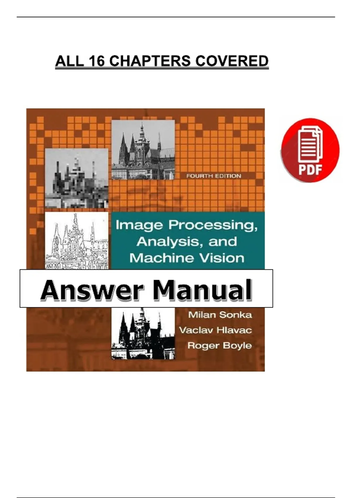 Image Processing, Analysis & Machine Vision — Answer Manual (4th Ed., PDF) - Solution Manual ...