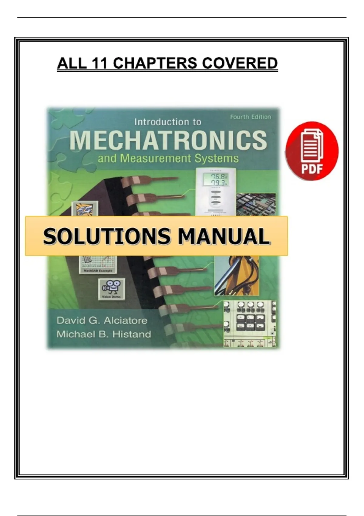 Introduction to Mechatronics & Measurement Systems (4th Edition) – Solutions Manual PDF ...