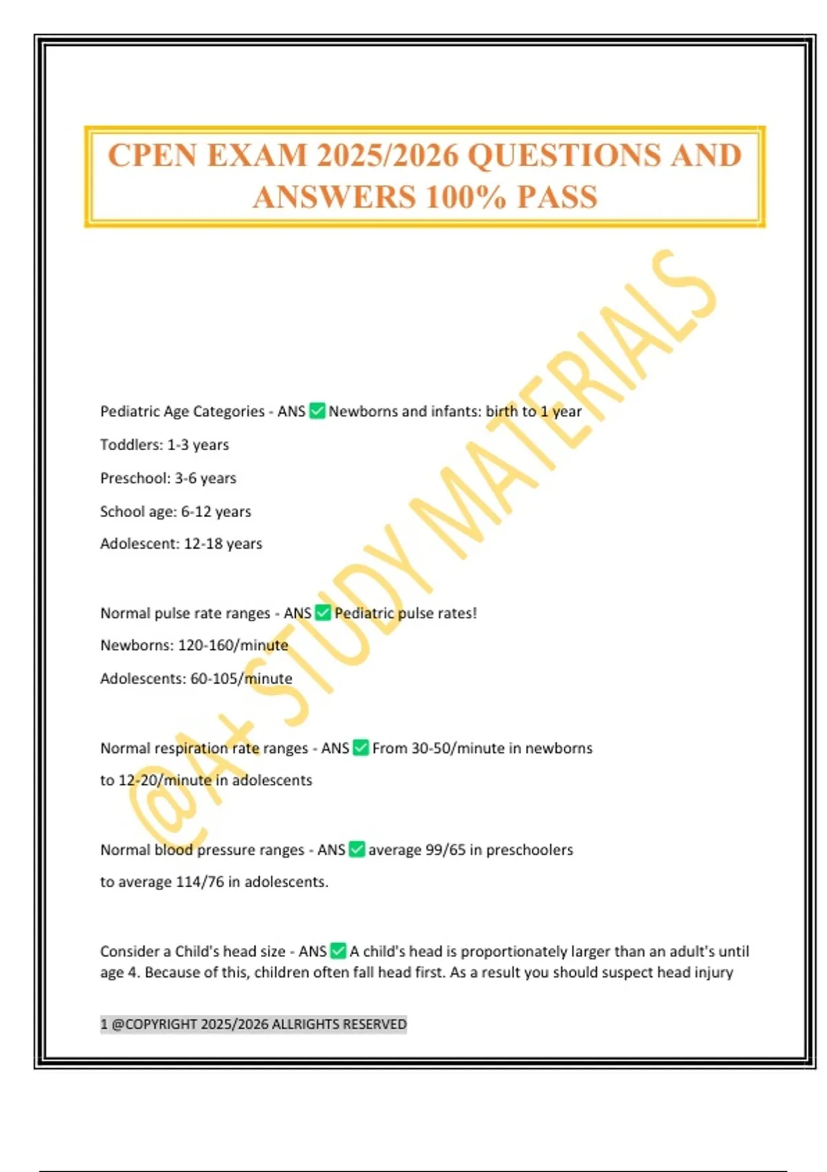 CPEN EXAM 2025/2026 QUESTIONS AND ANSWERS 100% PASS - CPEN - Stuvia US