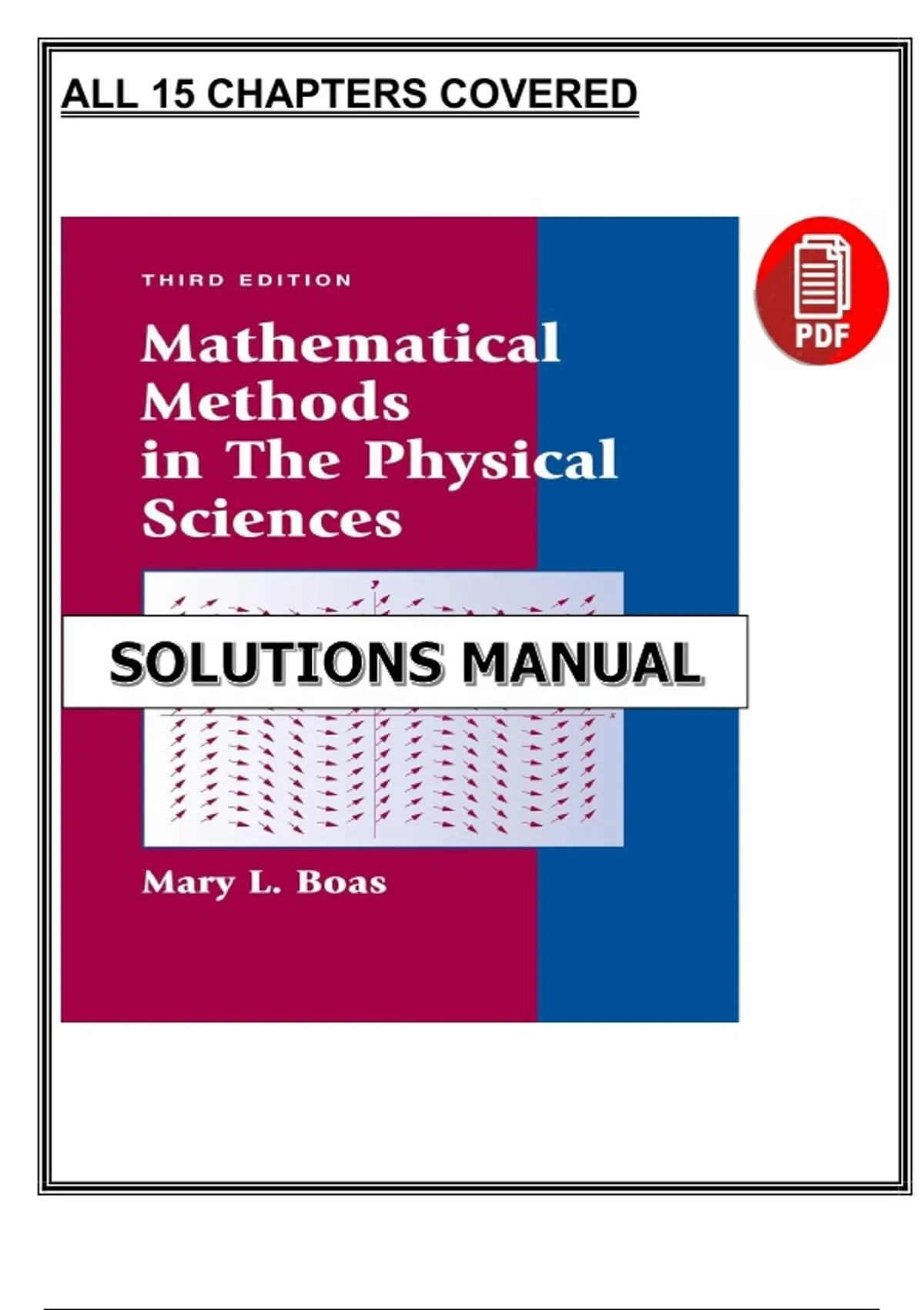 Mathematical Methods in the Physical Sciences (3rd Edition, 2005 ...
