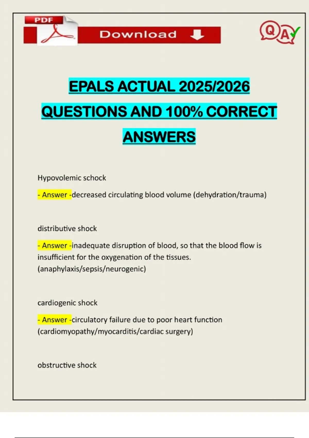 EPALS ACTUAL 2025/2026 QUESTIONS AND 100% CORRECT ANSWERS - EPAL ...