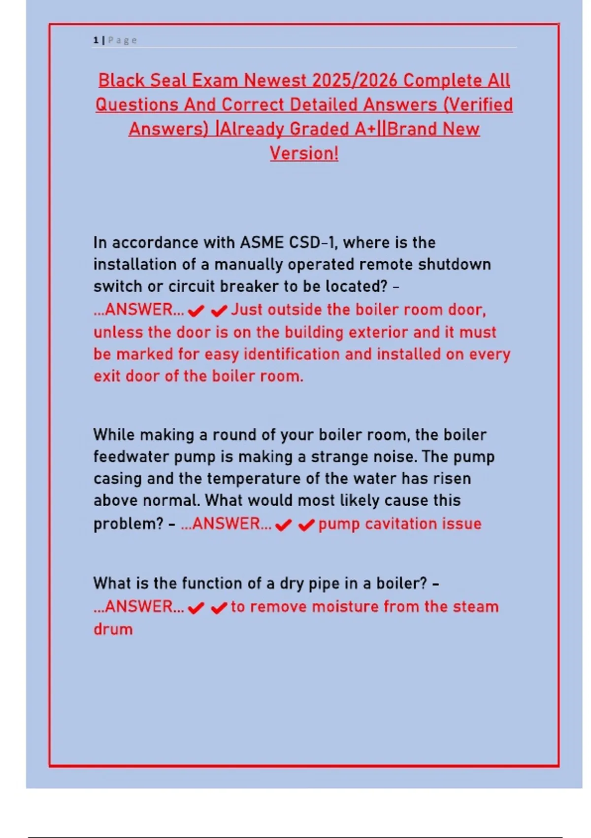 Black Seal Exam Guide 2024: Master the OUPV / Six-Pack Test - Loo ...