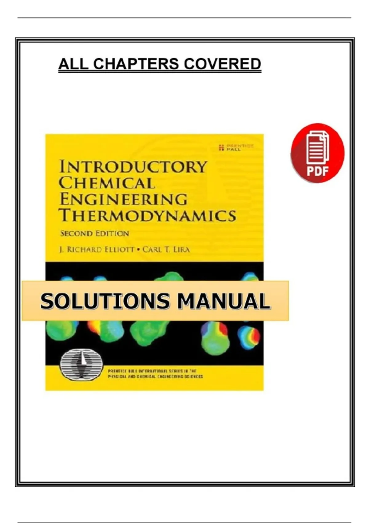 Introductory Chemical Engineering Thermodynamics (2nd Edition ...