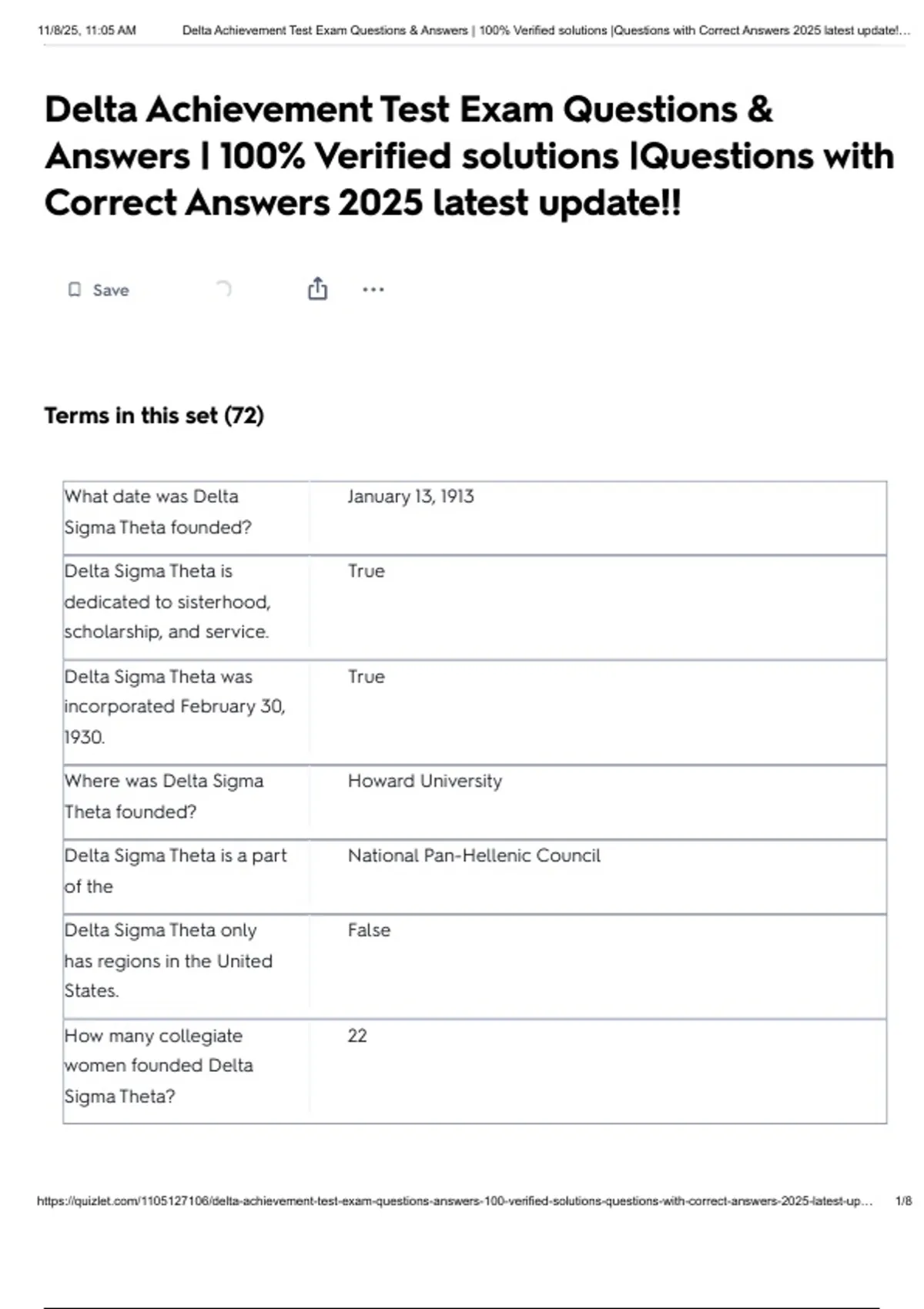 Delta Achievement Test Exam Questions & Answers | 100% Verified ...