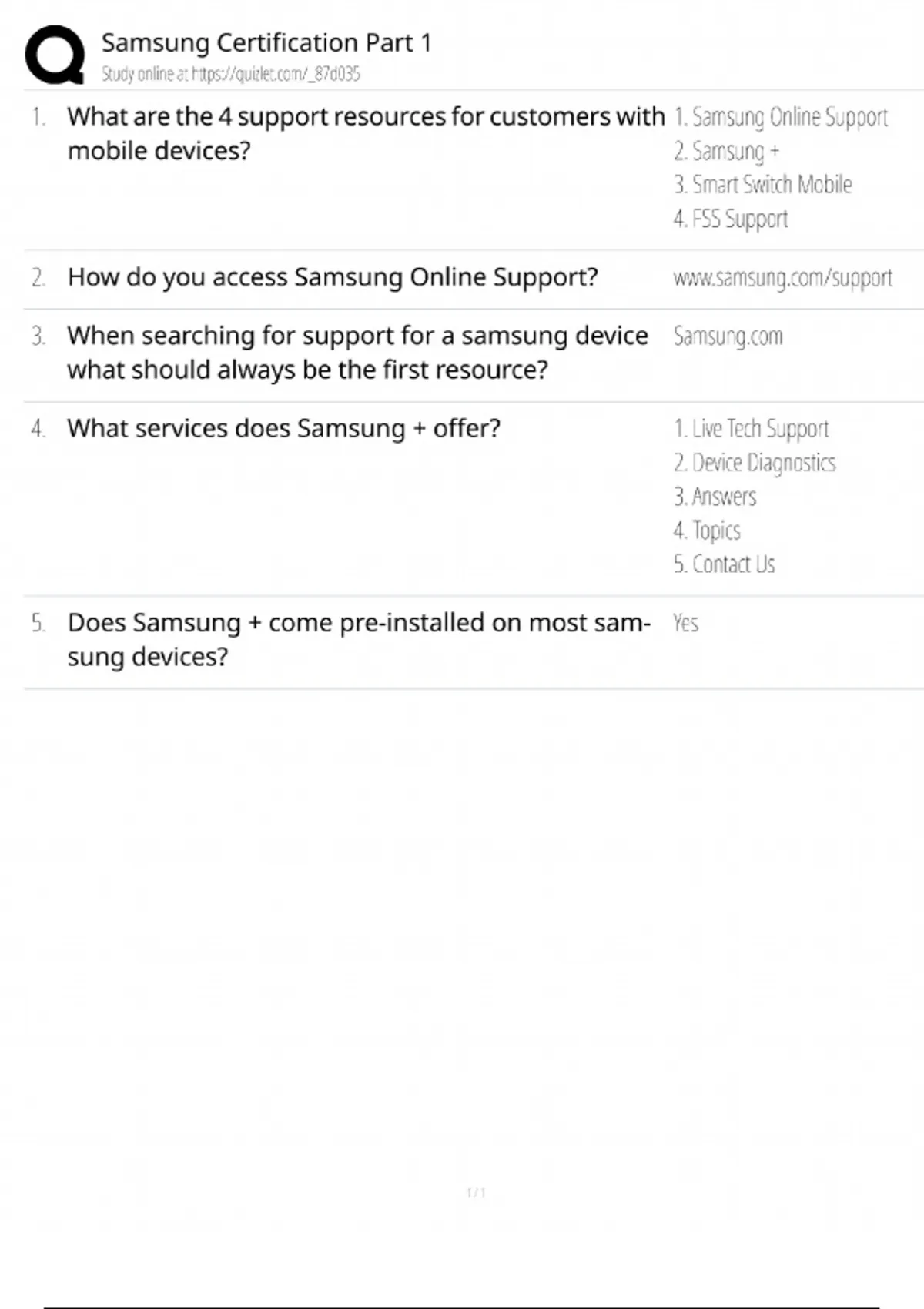 Samsung Certification Part 1 / STSP-C2025 Guide / 2025 Update / Score ...