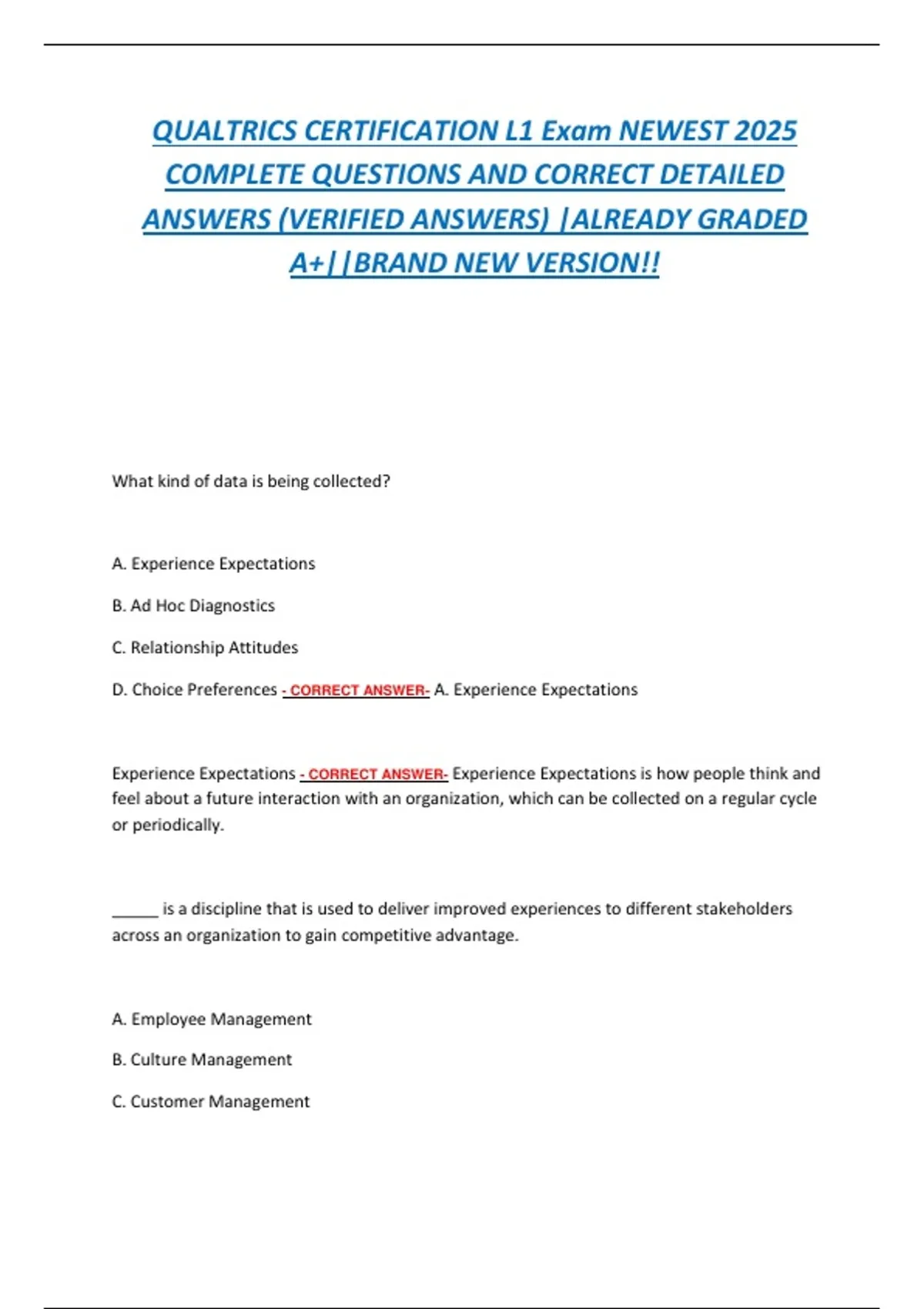 Qualtrics Certification Level 1 Exam | XM Platform Fundamentals ...