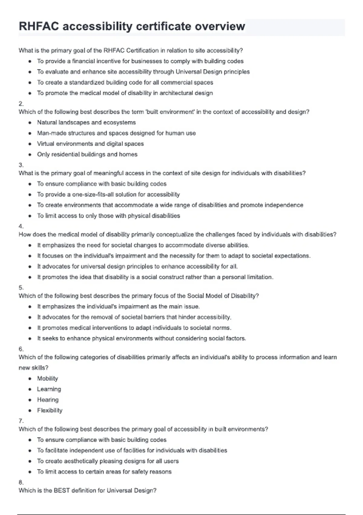 (2025 Updated) RHFAC Accessibility Certification Overview – Complete ...