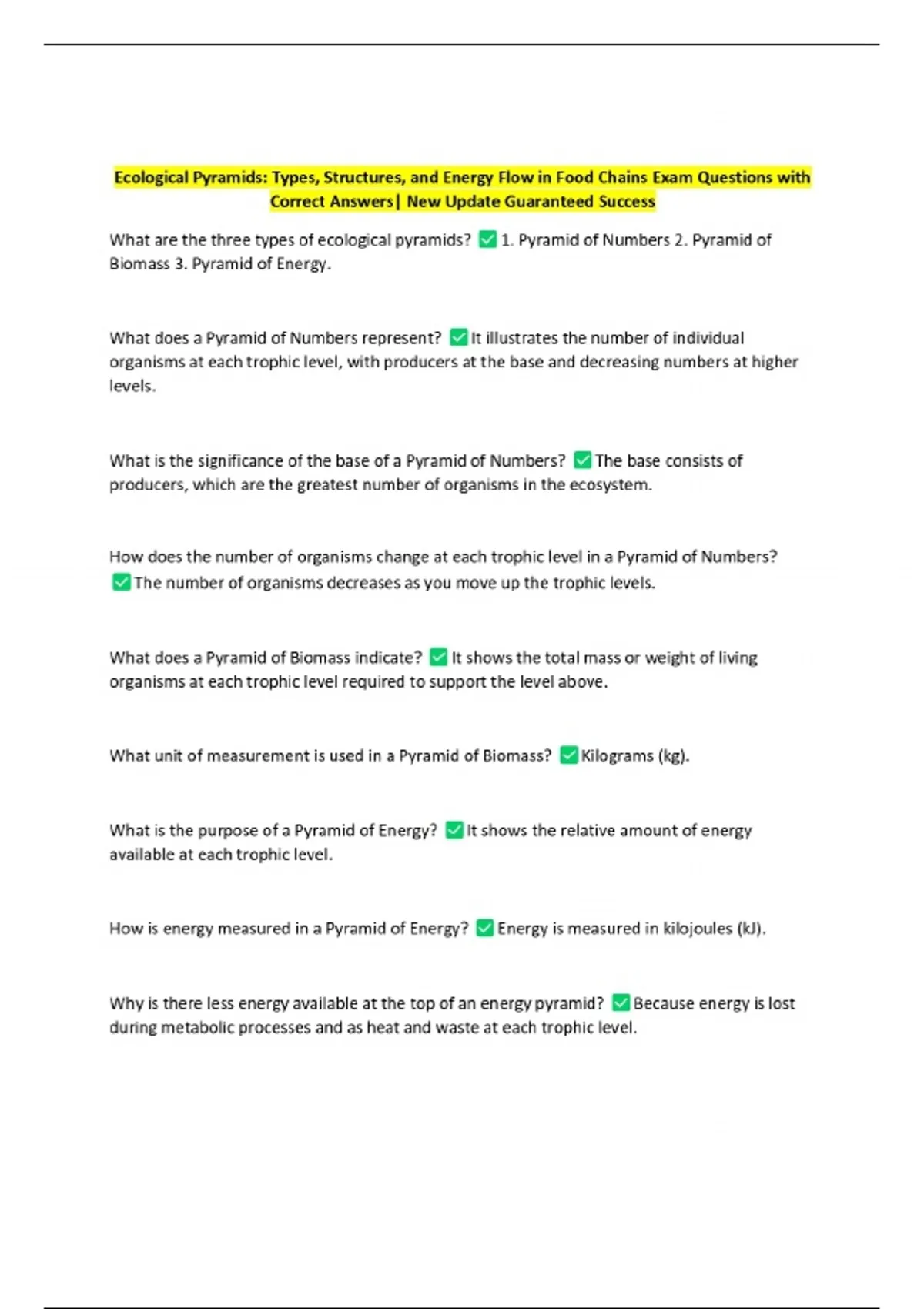 Ecological Pyramids: Types, Structures, and Energy Flow in Food Chains ...