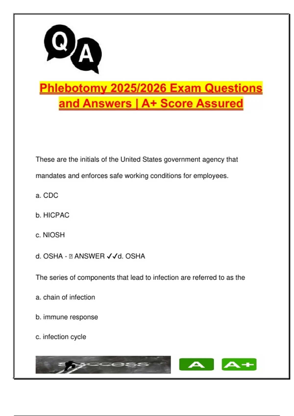Phlebotomy Certification Review | 100+ Verified Q&A | Order of Draw ...