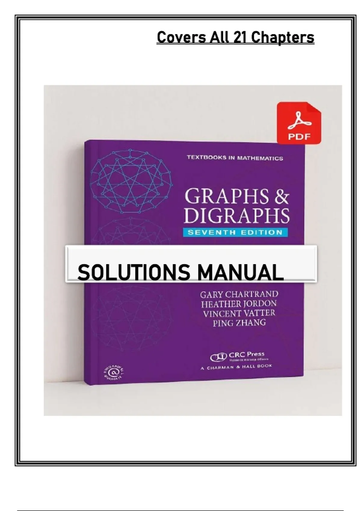 solution manual for Graphs & Digraphs 7th Edition by Chartrand, 2024 (1) - Graphs & Digraphs 7th ...