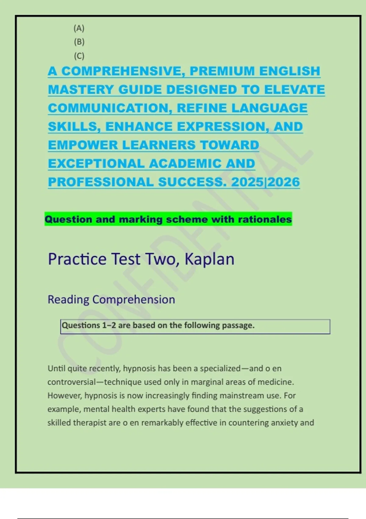 A COMPREHENSIVE, PREMIUM ENGLISH MASTERY GUIDE DESIGNED TO ELEVATE ...