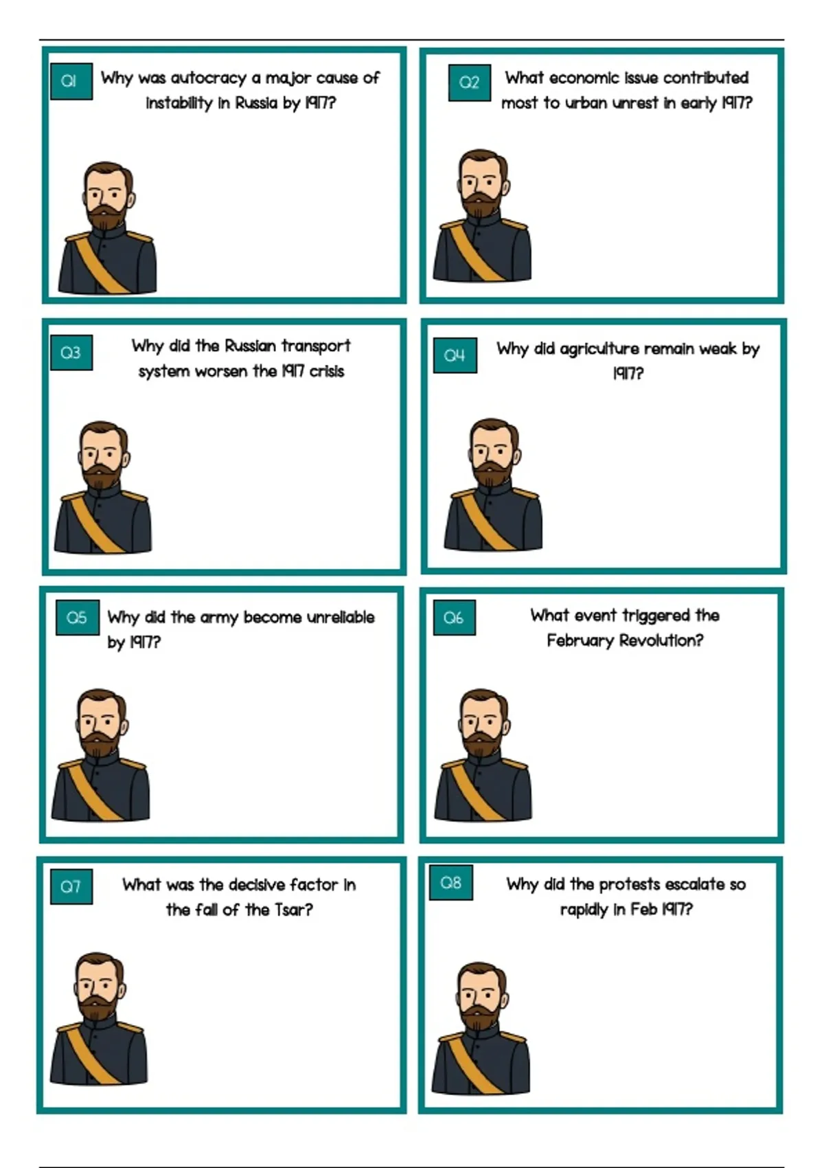 Summary A-Level History Russia 1917 Revision Flashcards | Dissent, Dual ...