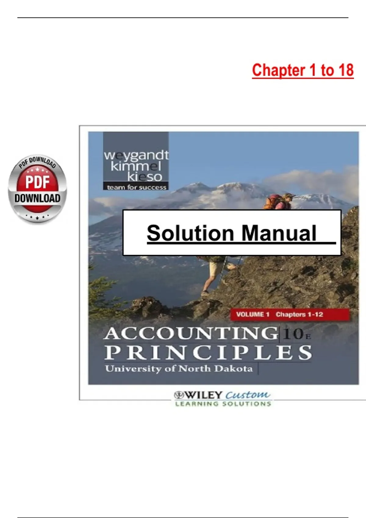 Solution Manual – Accounting Principles, 10th Edition (Weygandt, Kimmel ...