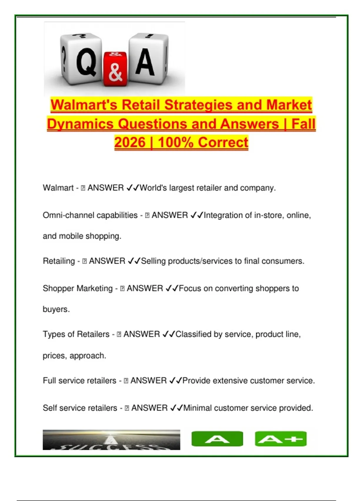 Walmart Retail Strategy & Marketing Test (80+ Questions) | Omni-Channel ...