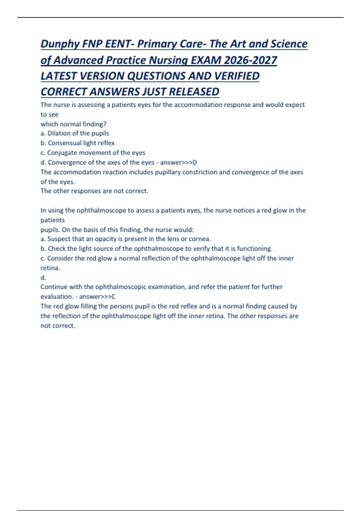 Dunphy FNP EENT- Primary Care- The Art and Science of Advanced Practice ...