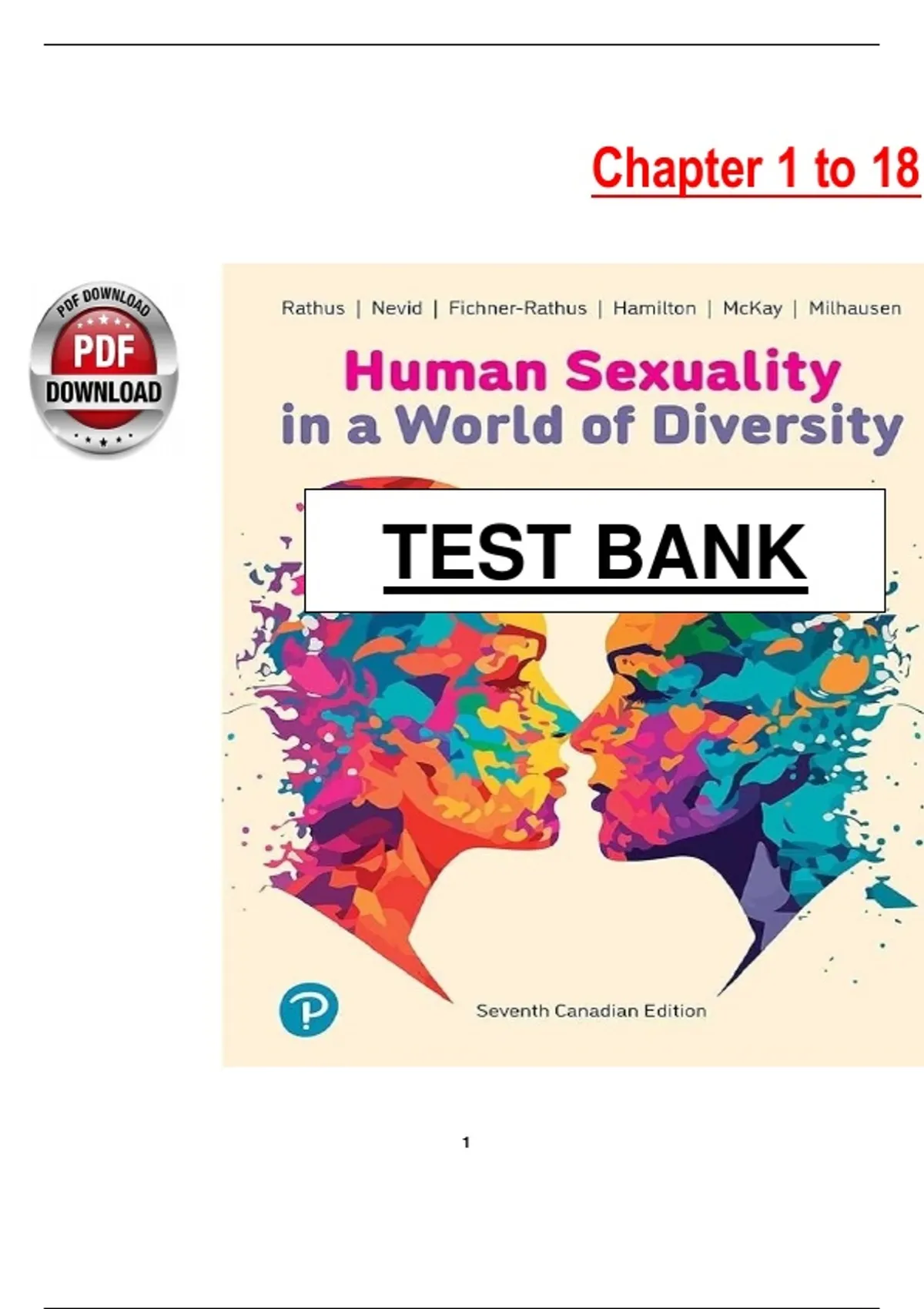 Test Bank – Human Sexuality in a World of Diversity, 7th Canadian ...